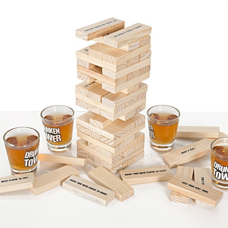 Jenga Juego De Mesa Vasos Shot Fiesta - Bárbaro