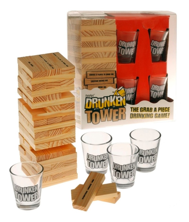 Jenga Juego de Mesa Vasos Shot Fiesta | Torre Bebidas